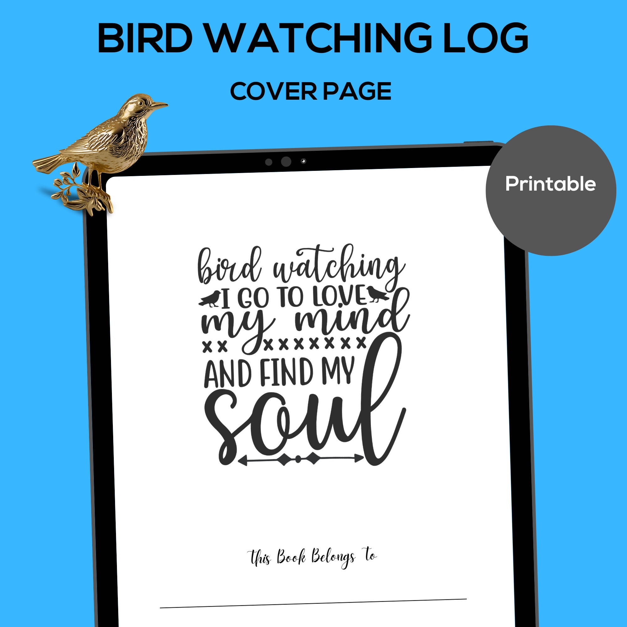 Bird Watching Log | Bird Watching Journal | Bird Watching Pages - PDF ...