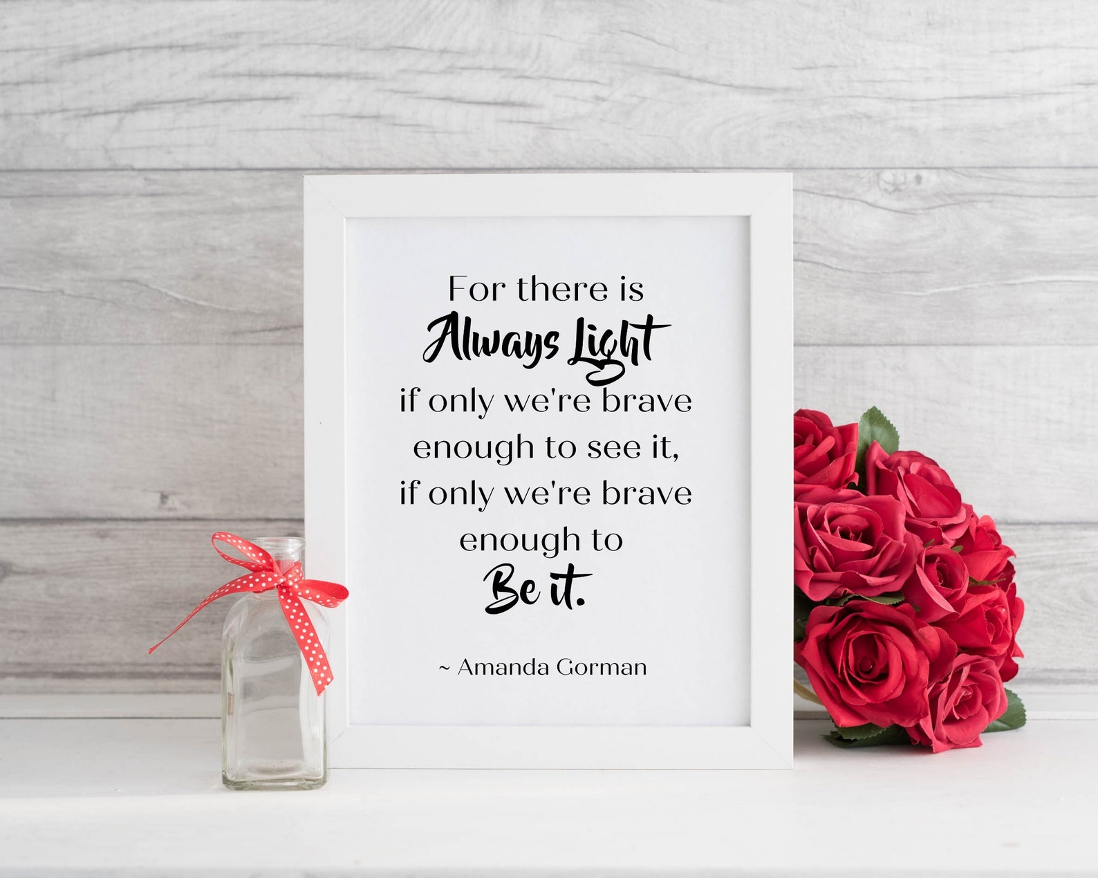 AMANDA GORMAN Quote Print for There is Always Light the Hill - Etsy