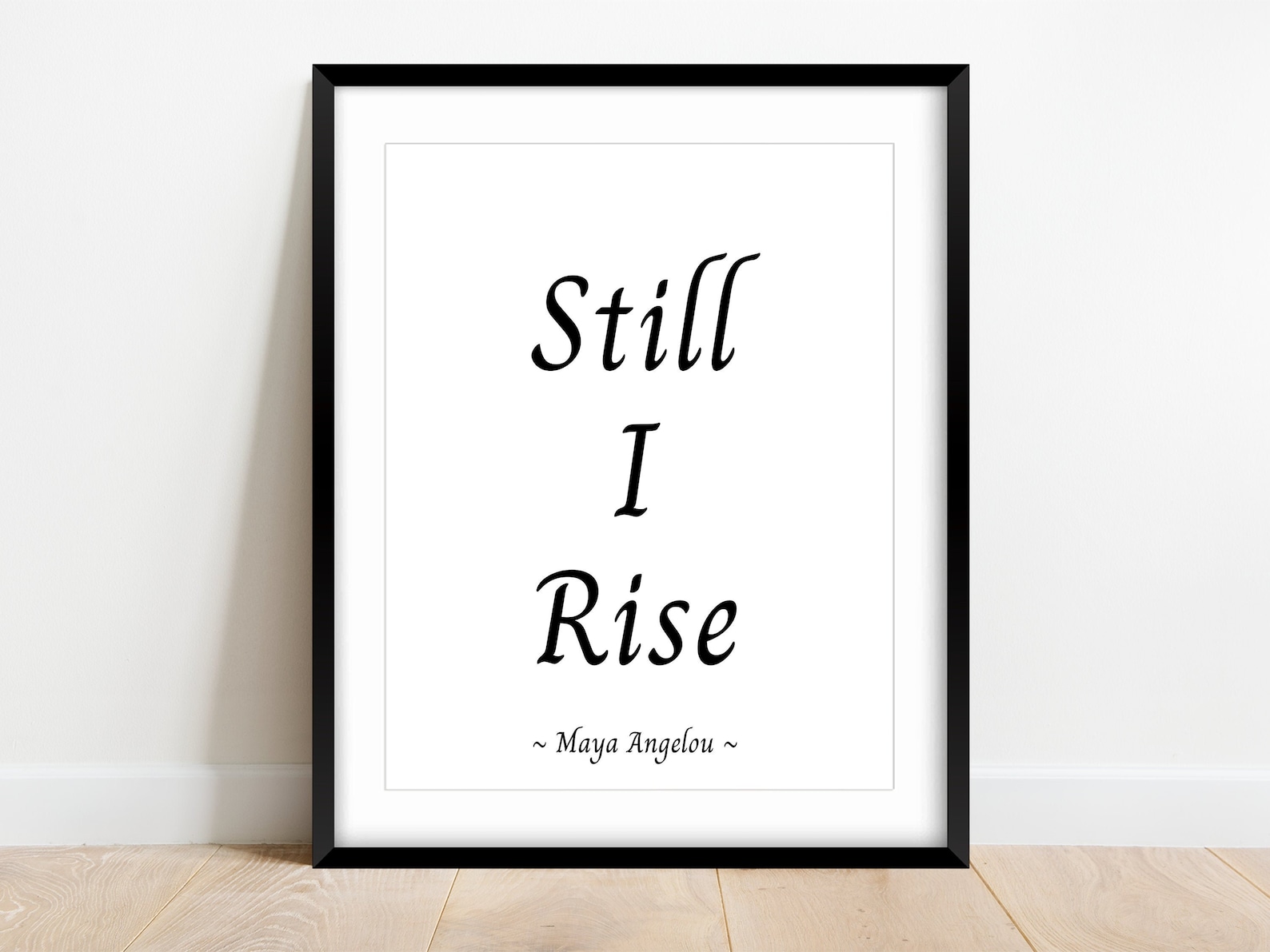 Maya Angelou Quote Print - Still I Rise - Inspirational Poem - Poetry ...