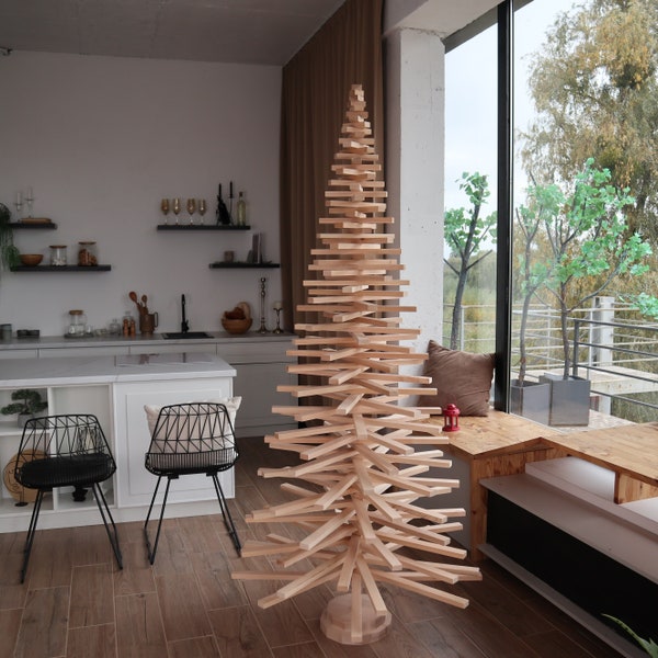 Large Wooden Christmas Tree - Etsy
