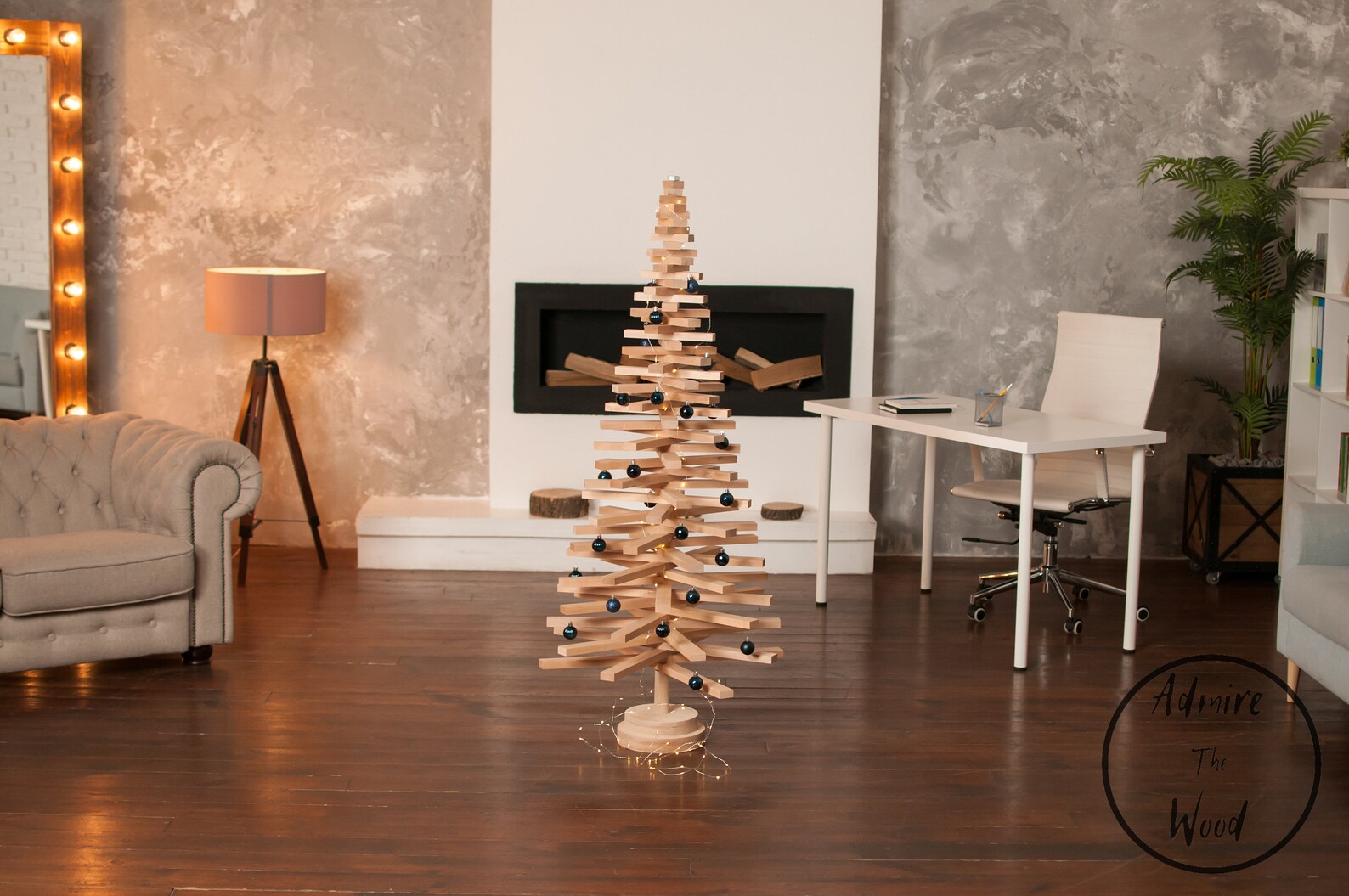 Eco Friendly 150 Cm 5 Ft Wood Tree Creative Xmas Tree - Etsy