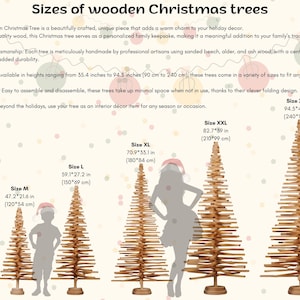 Tall Wood Christmas Tree, Wooden Safe Tree, 240 Cm Tree, 95 Inch Xmas ...