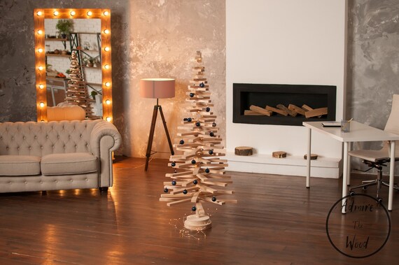 Eco Friendly 150 Cm 5 Ft Wood Tree Creative Xmas Tree | Etsy
