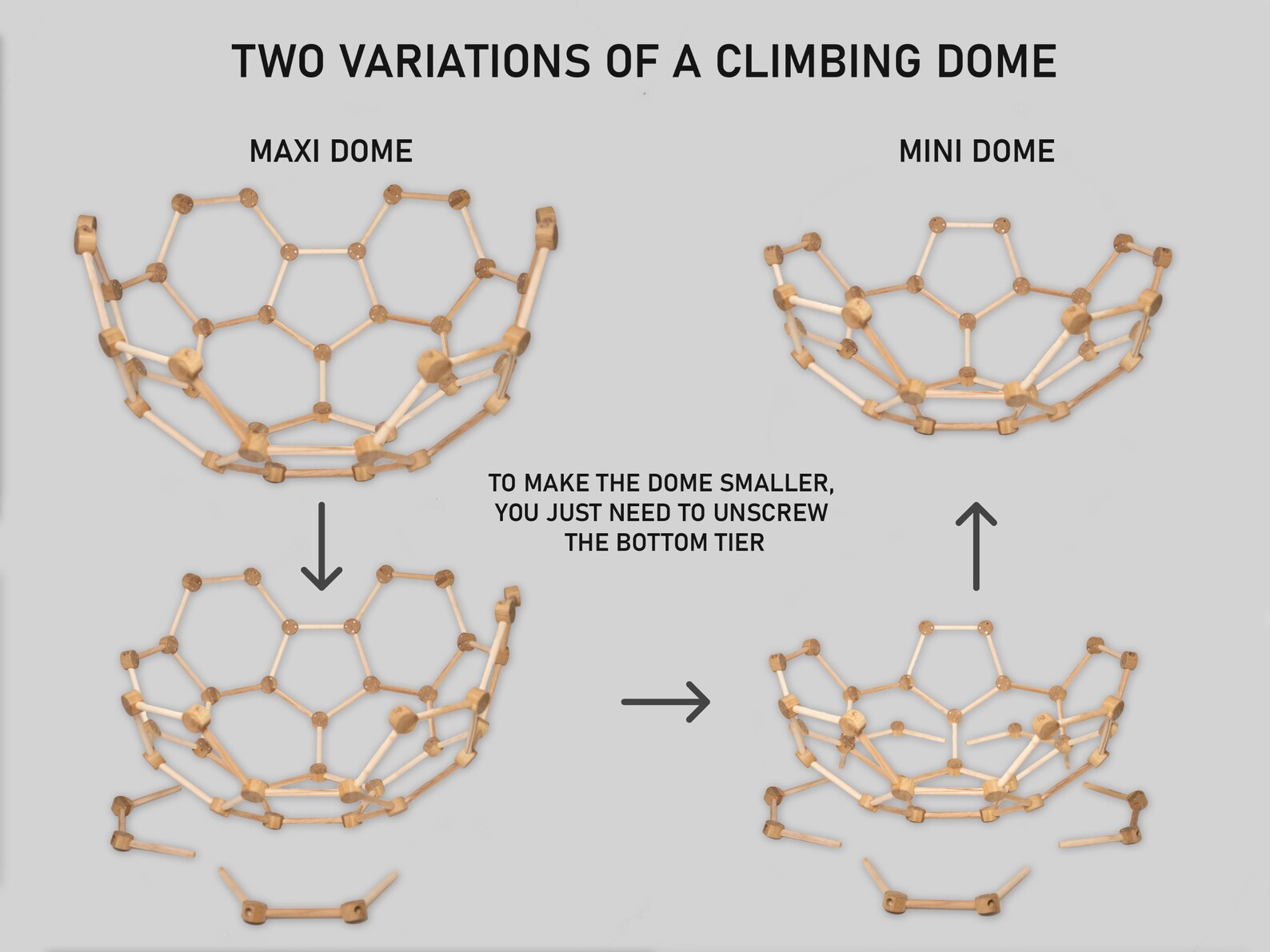 Montessori Kid's Gym Wooden Dome Pikler Triangle Climbing - Etsy