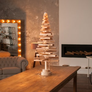 Christmas Tree Wooden, Height 90 Cm, 36 Inch, Modern Tree, Pallet Tree ...