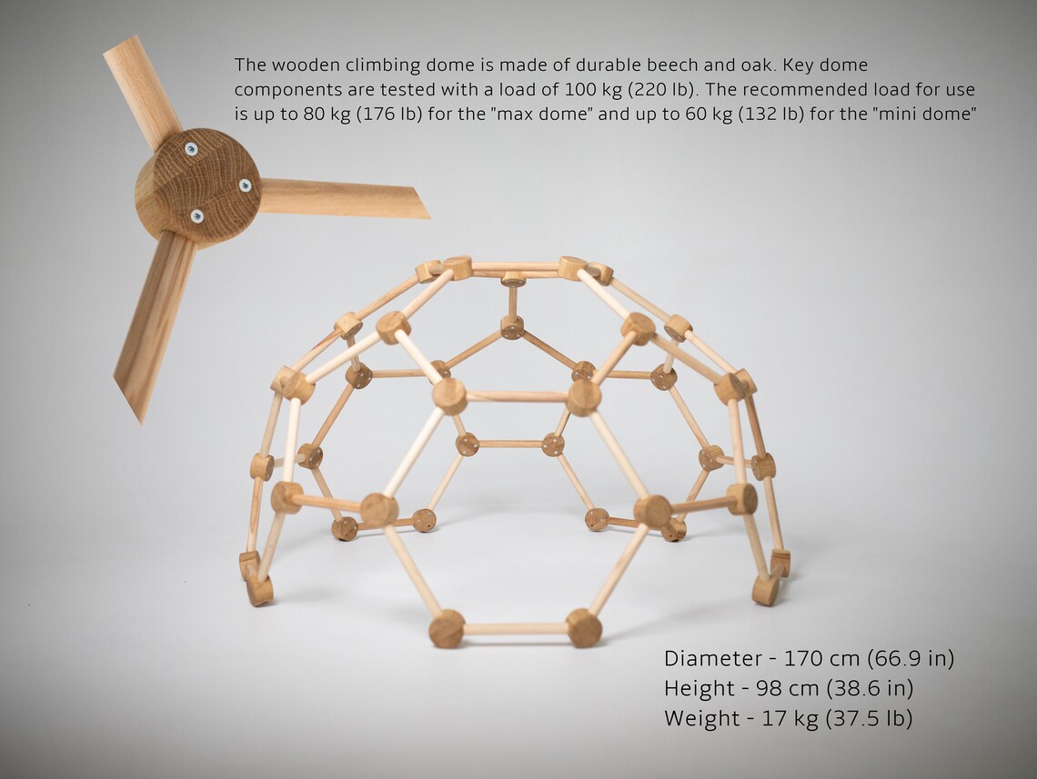 Montessori Kid's Gym Wooden Dome Pikler Triangle Climbing - Etsy