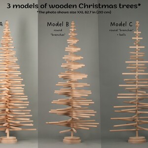 Wood Christmas Tree, Height 210 Cm, 83 Inch, Wooden Safe Tree ...
