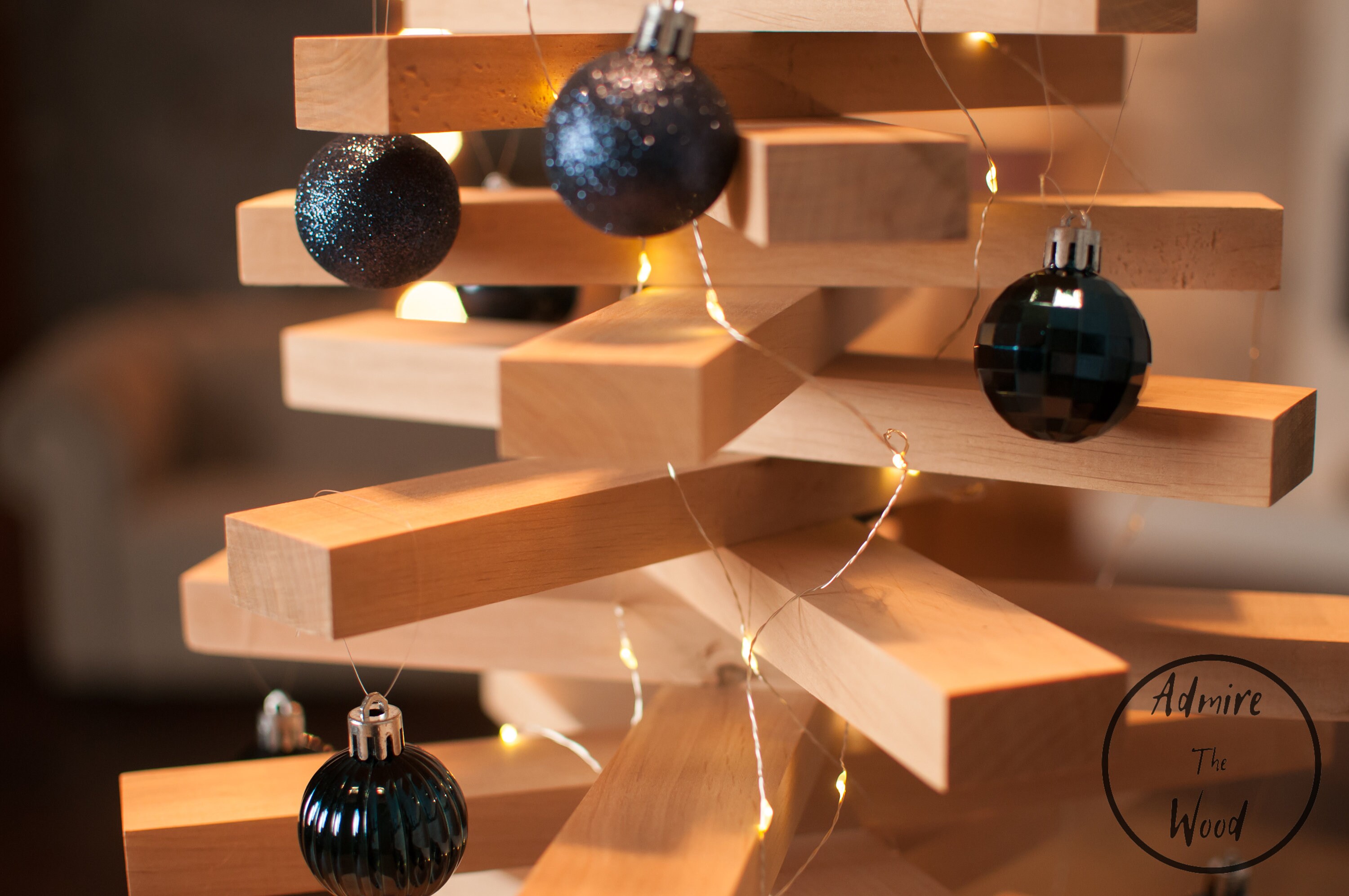 Christmas Tree Wooden Height 90 Cm 36 Inch Modern Tree - Etsy