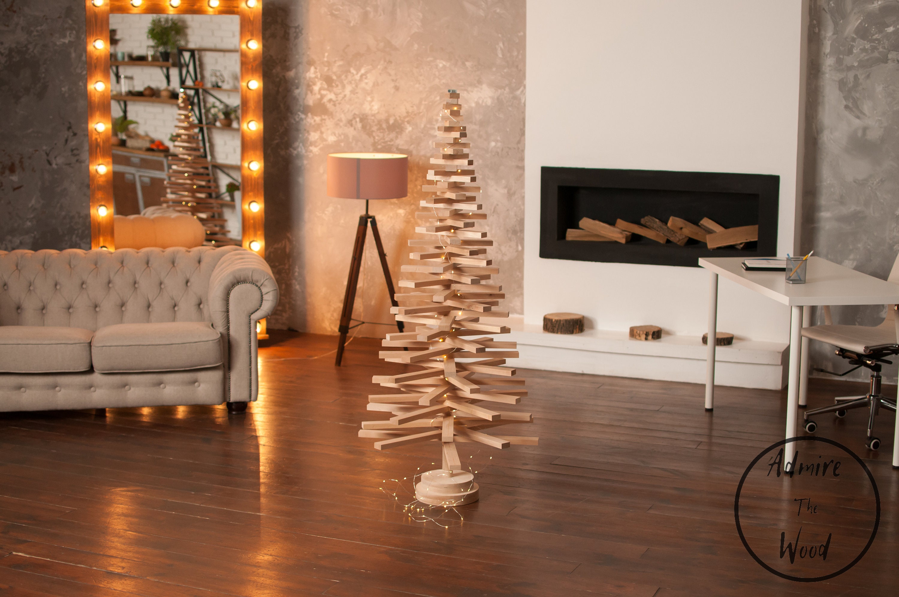 Eco Friendly 150 Cm 5 Ft Wood Tree Creative Xmas Tree - Etsy