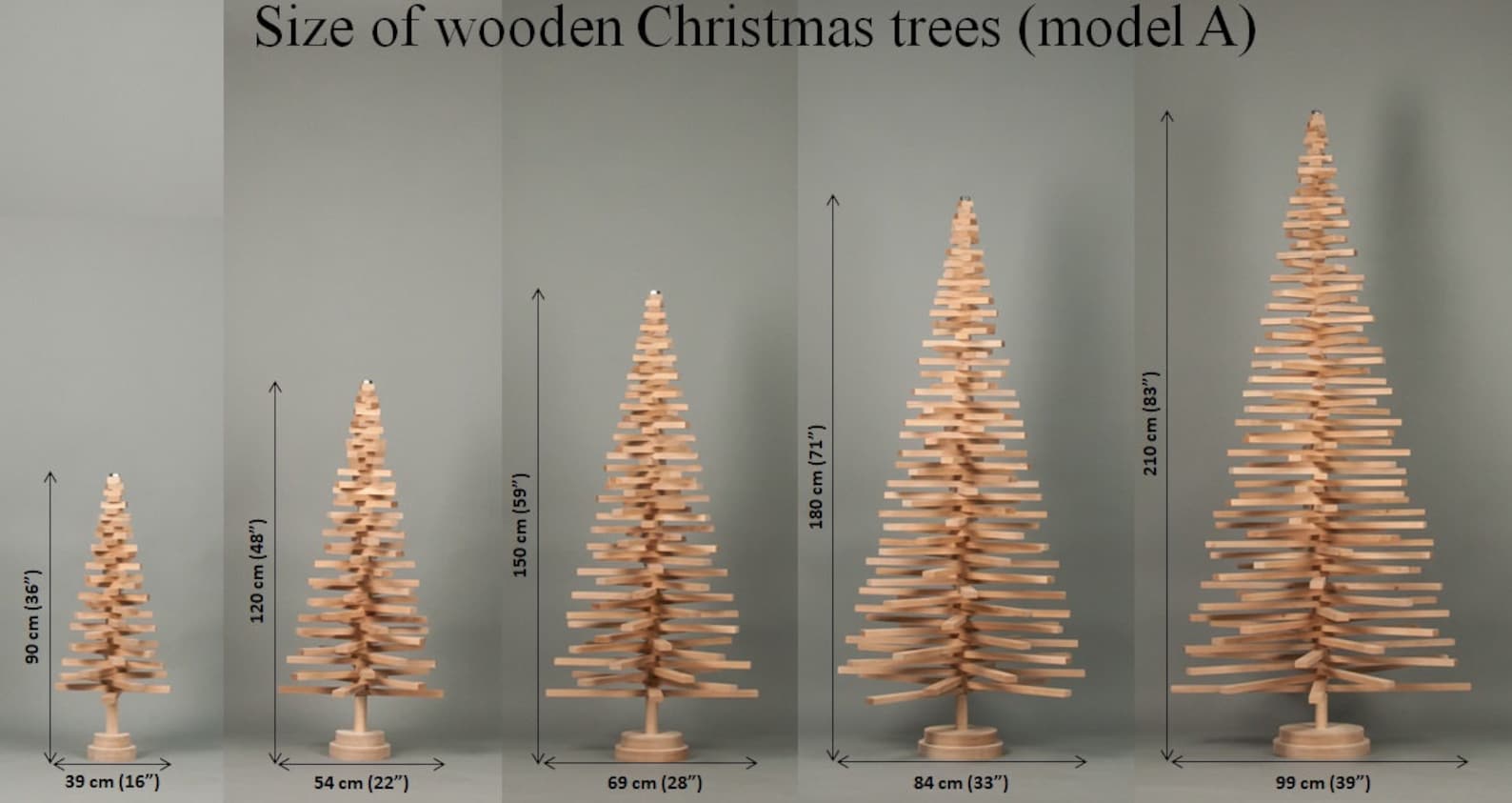 Eco Friendly 150 Cm 5 Ft Wood Tree Creative Xmas Tree | Etsy