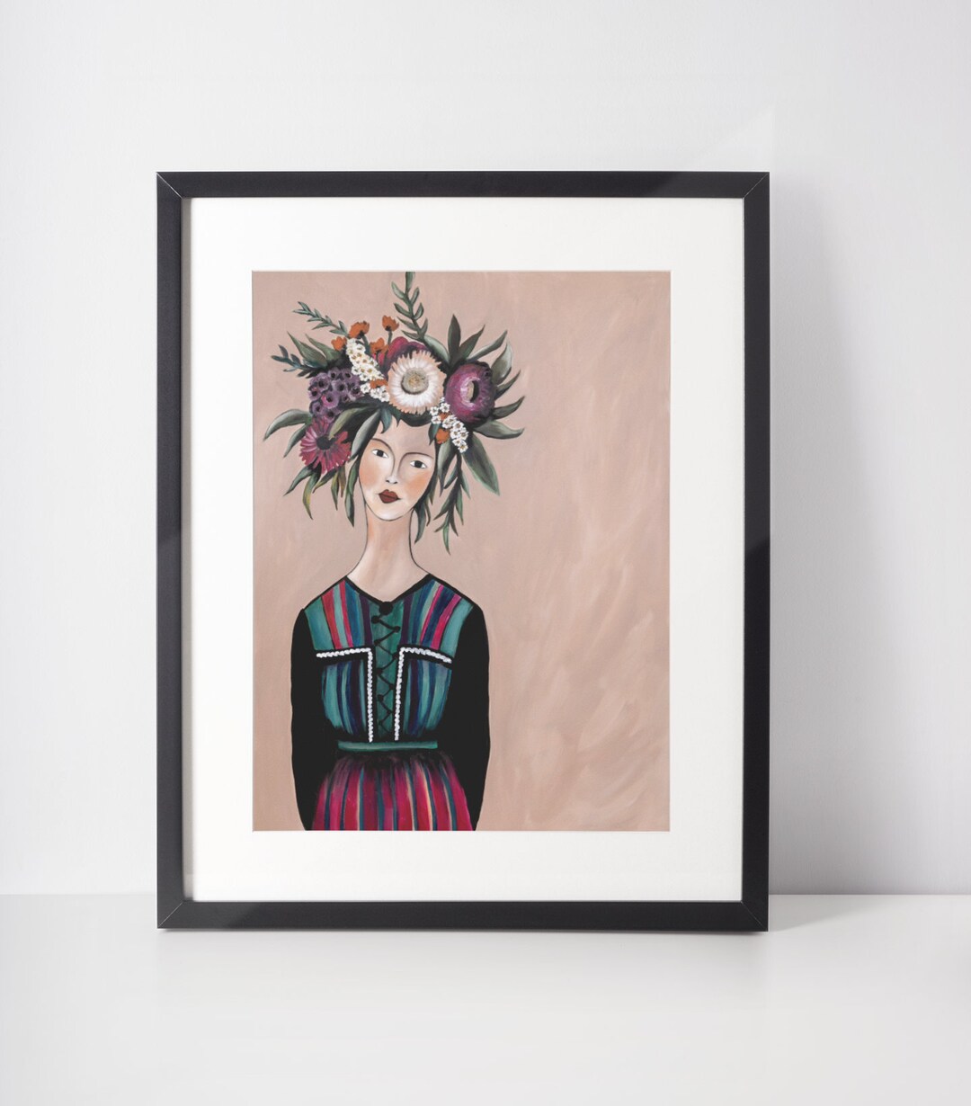 Fine Art Print of Original Painting, Ethnic Art Home Decor, Artwork ...
