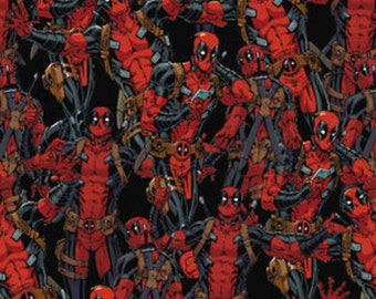 Deadpool Fabric by Yard - Etsy
