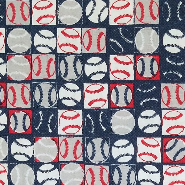 Baseball Fabric by the Yard - Etsy