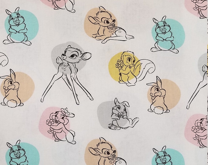 Disney - Bambi Dot, 100% Cotton, Novelty Fabric, By-the-yard and Fat ...
