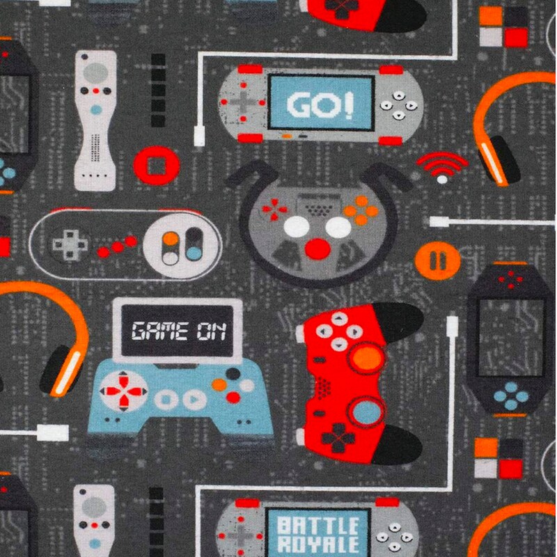 Game on Fabric - Etsy