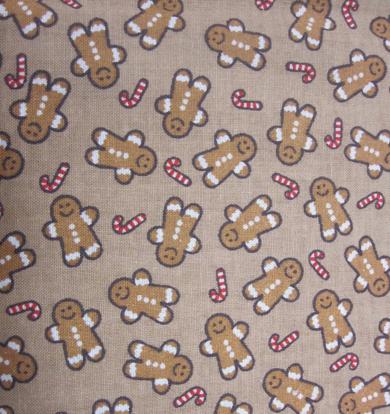Gingerbread Men Fabric 100% Cotton Quilter's Cotton - Etsy