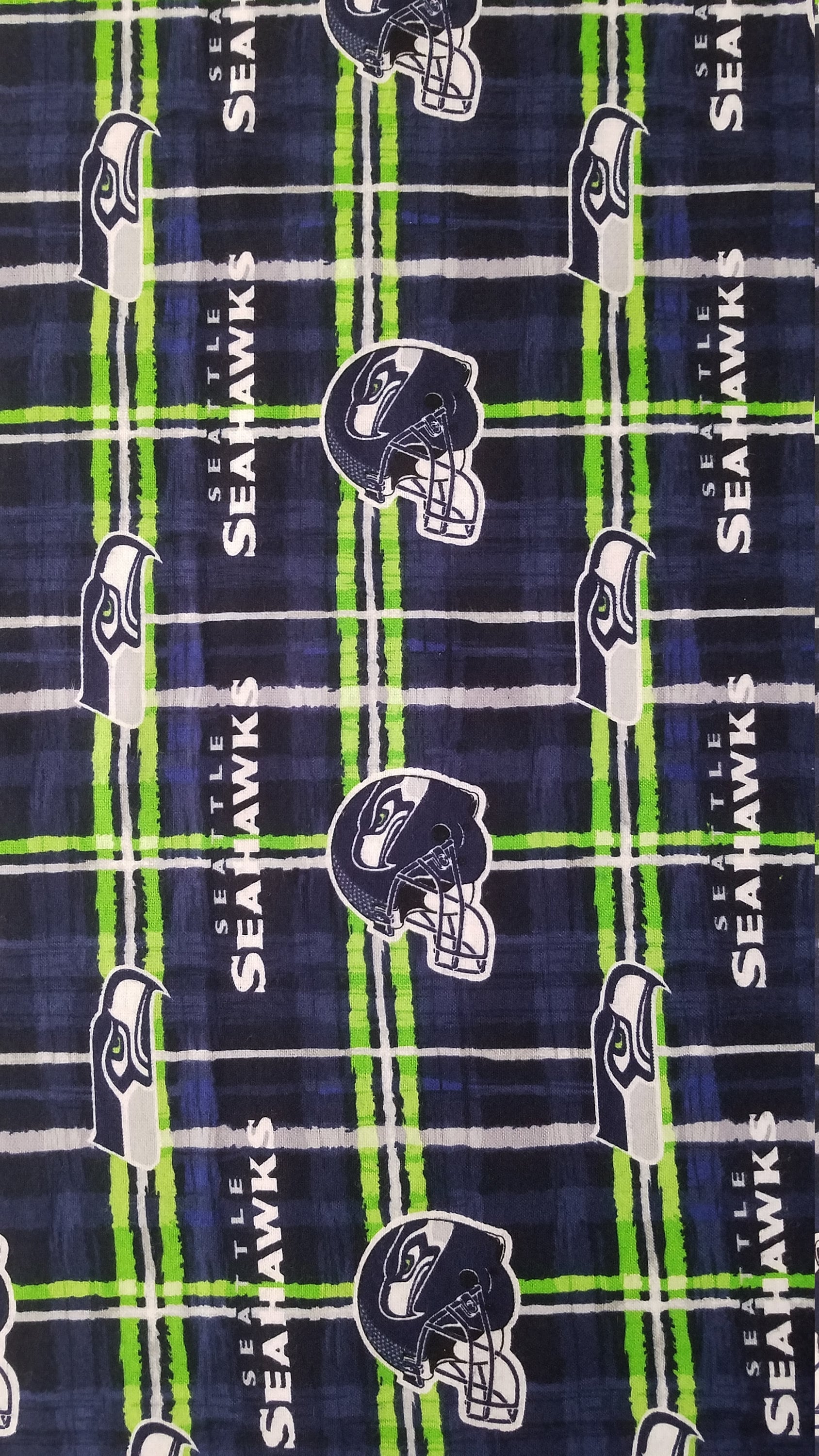 Seattle Seahawks FLANNEL Fabric 100% Cotton By-the-yard - Etsy