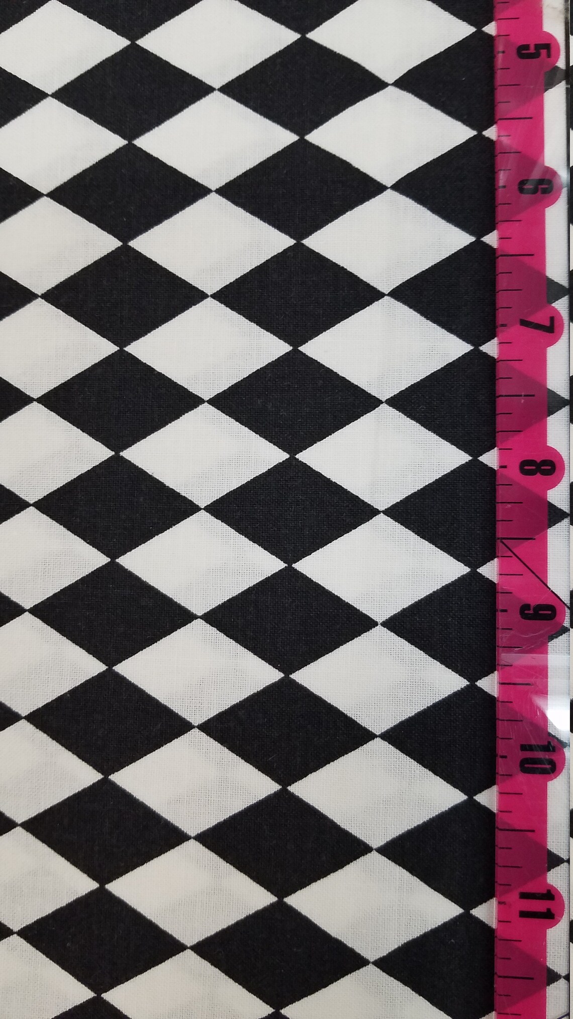 Black and White Harlequin Fabric 100% Cotton Quilter's - Etsy