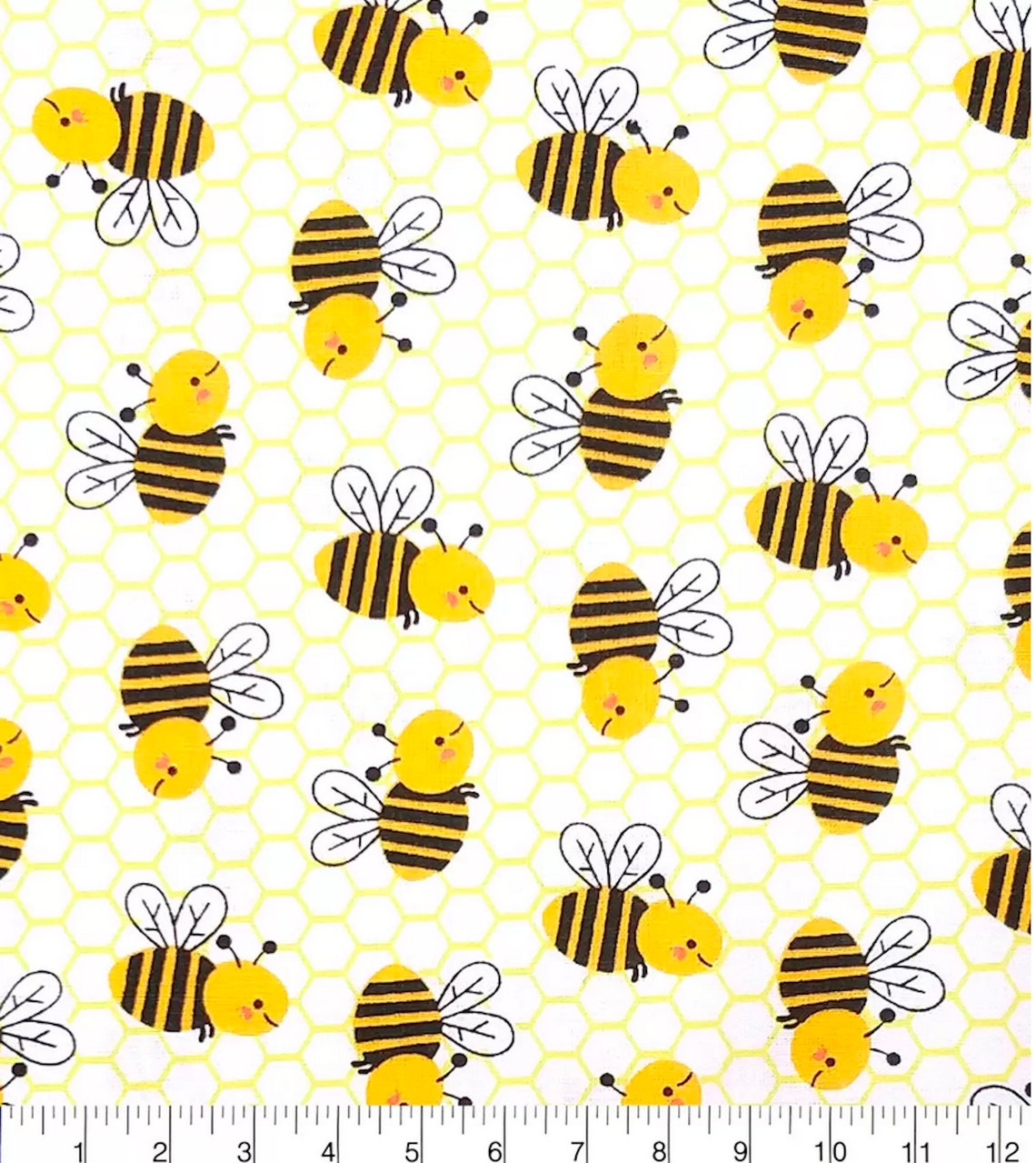 Busy Bees FLANNEL Fabric 100% Cotton By-the-yard Nature - Etsy