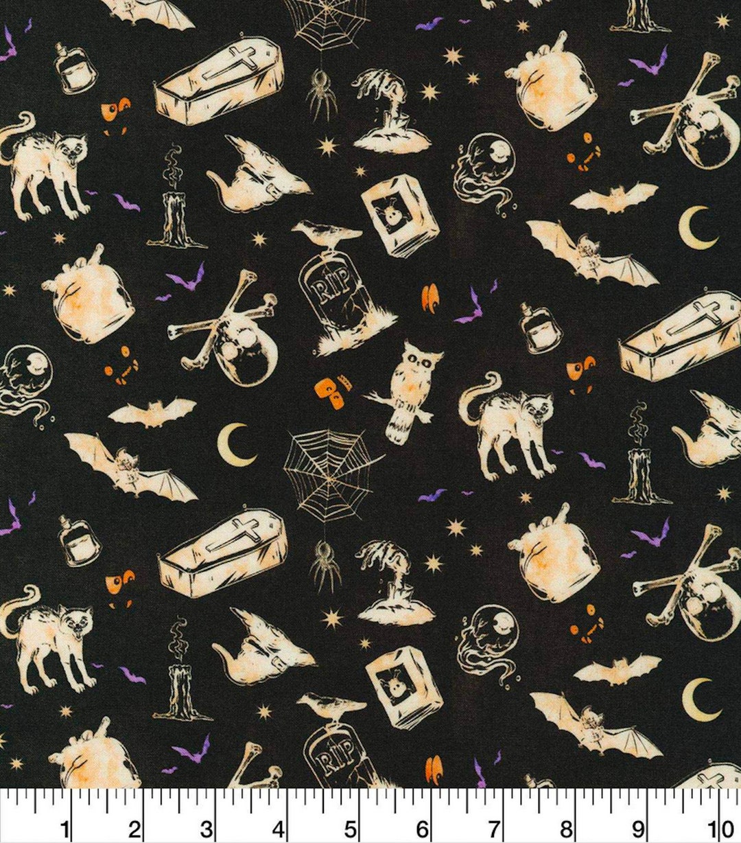 Wicked Halloween Eve Fabric, 100% Cotton, Quilter's Cotton, By-the-yard ...