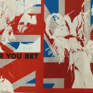 The Who - Flag Fabric, 100% Cotton, Novelty Fabric, By-the-yard and Fat ...