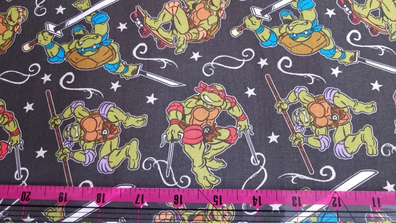 Teenage Mutant Ninja Turtle Fabric, 100% Cotton, Quilter's Cotton, By ...