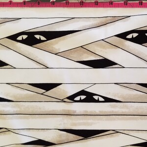Mummy Eyes, Glow-in-the-dark Fabric, 98/2% Cotton/spandex, KNIT, By-the ...