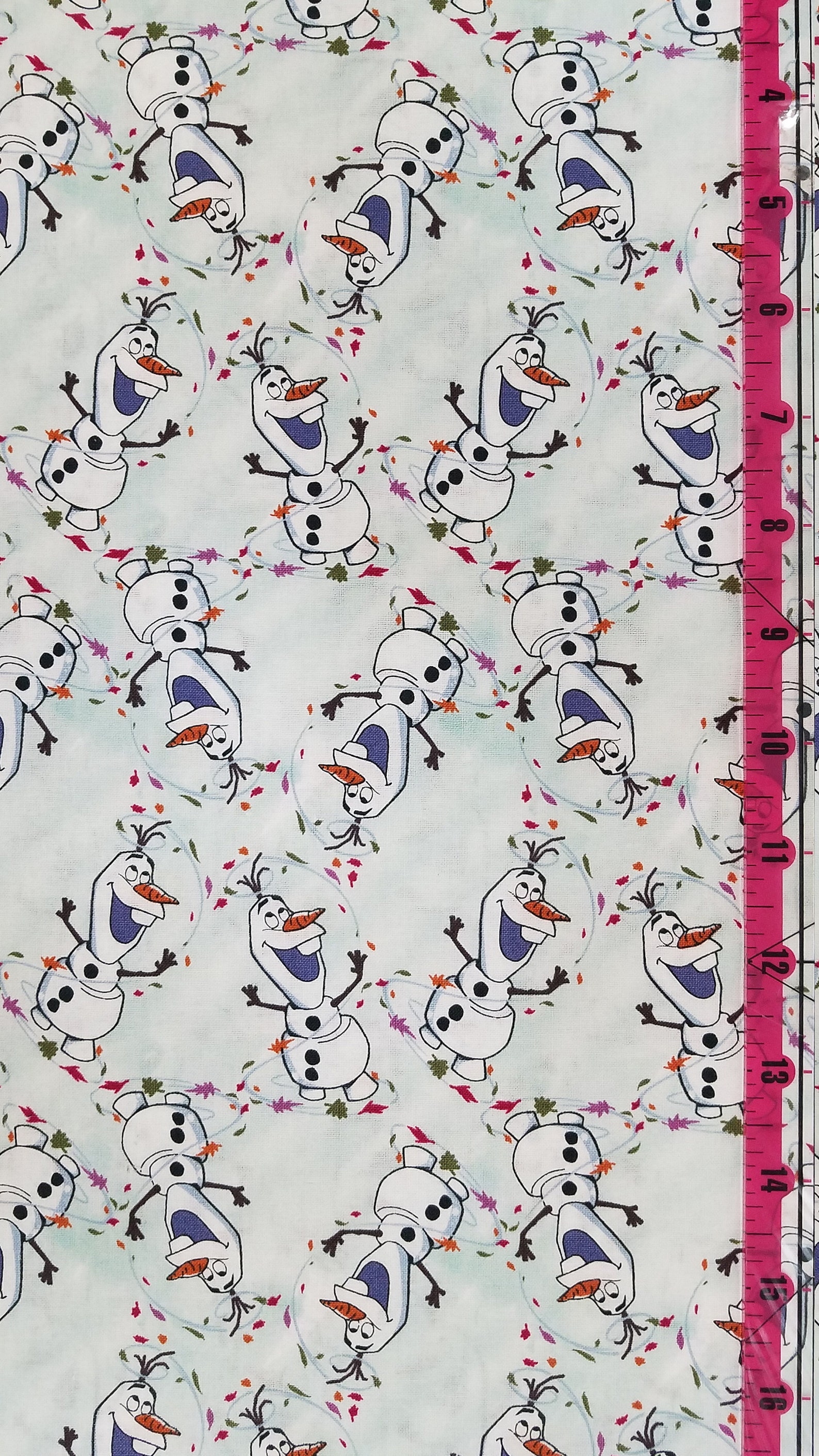 Disney Olaf Leaves 100% Cotton Novelty Fabric - Etsy