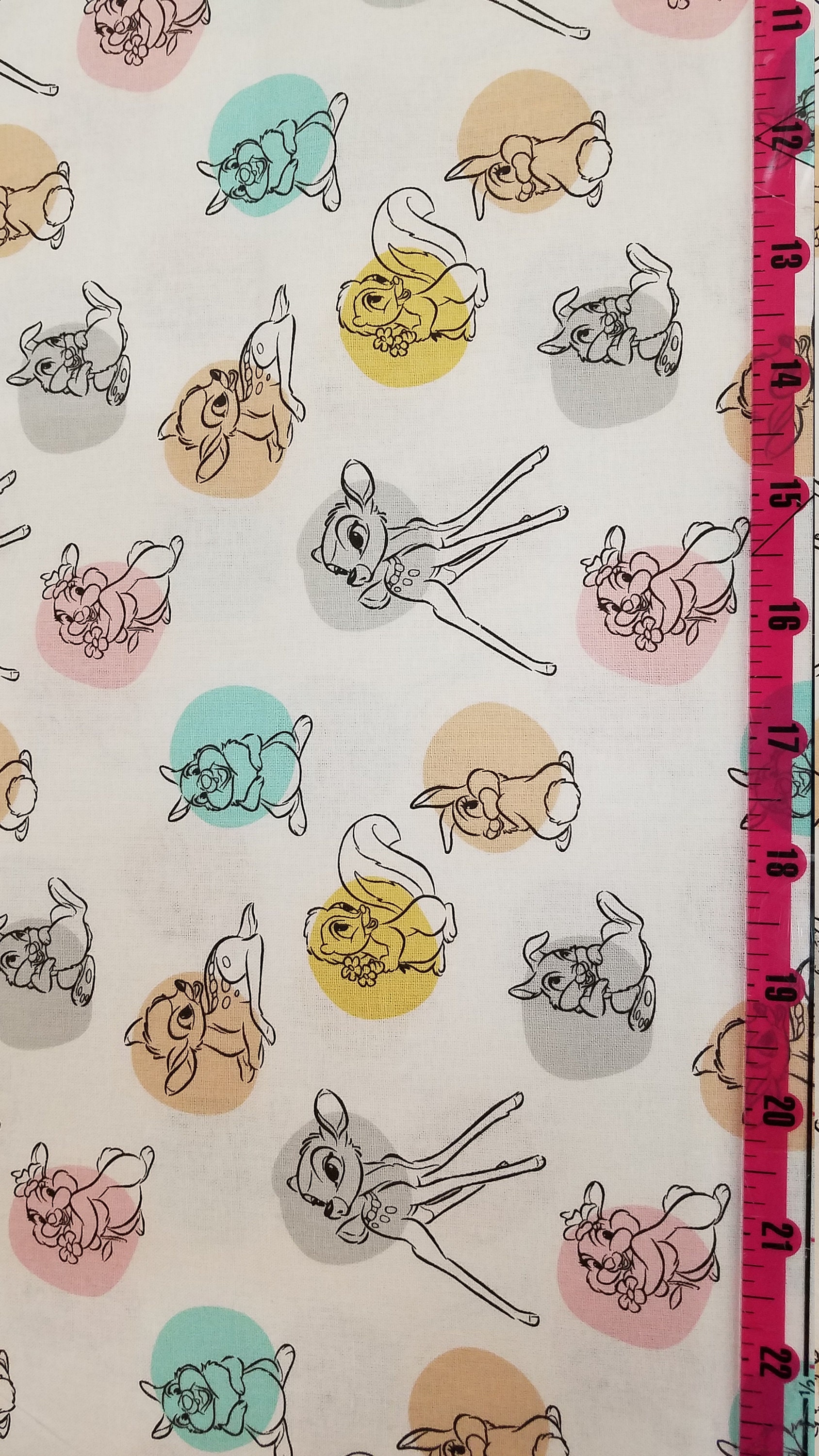 Disney - Bambi Dot, 100% Cotton, Novelty Fabric, By-the-yard and Fat ...