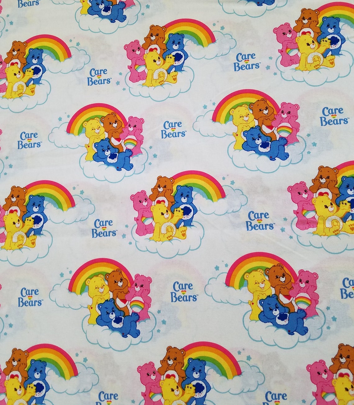 Care Bear Rainbow Bears Fabric 100% Cotton Quilter's | Etsy