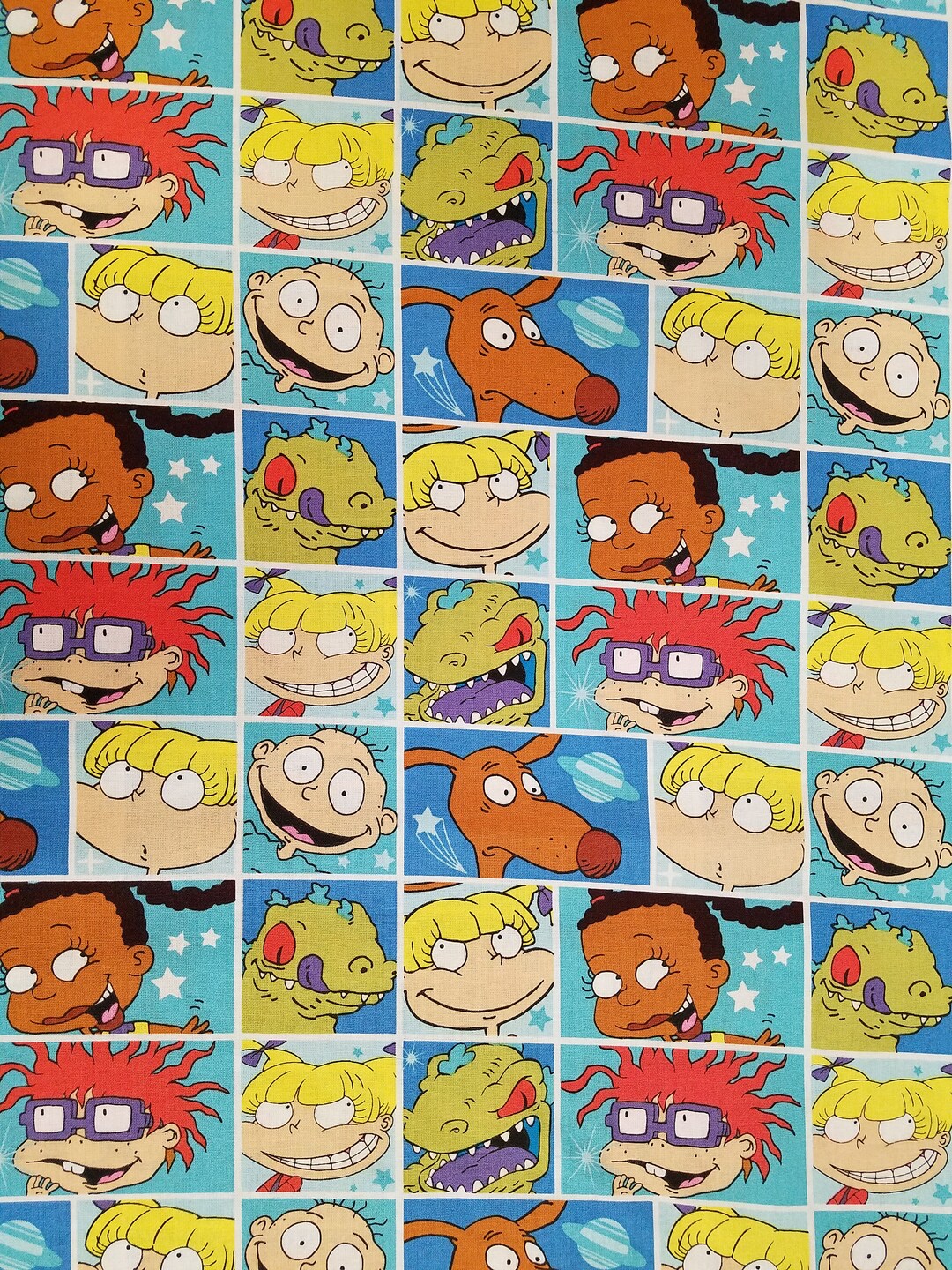 Rugrats Block Fabric, 100% Cotton, Novelty Material, By-the-yard and ...