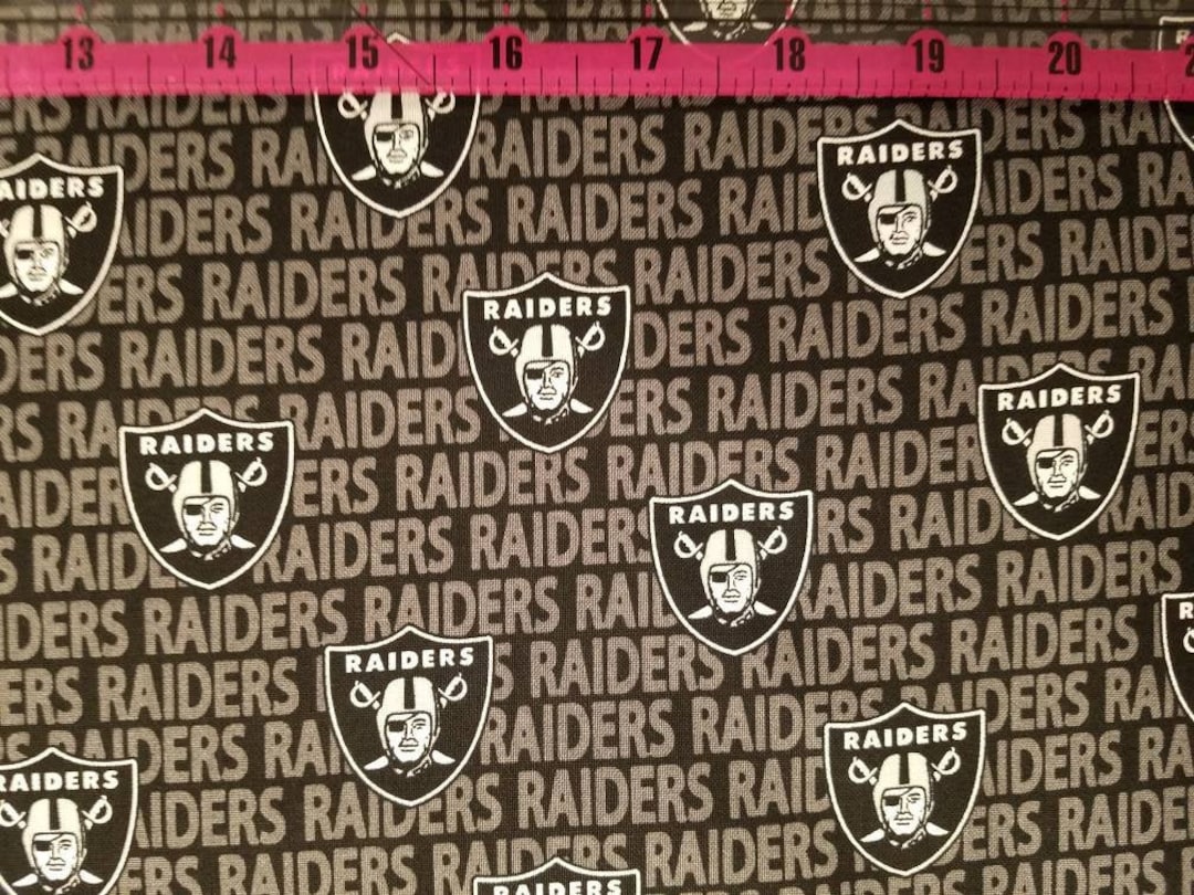 Oakland Raiders Fabric, 100% Cotton, Novelty Fabric, By-the-yard ...