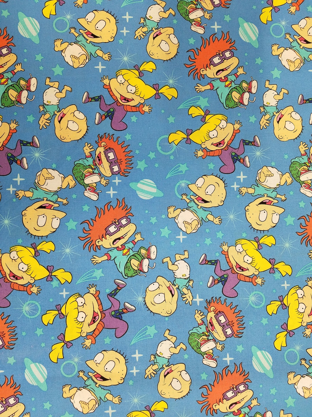 Rugrats in Space Fabric, 100% Cotton, Novelty Material, By-the-yard and ...