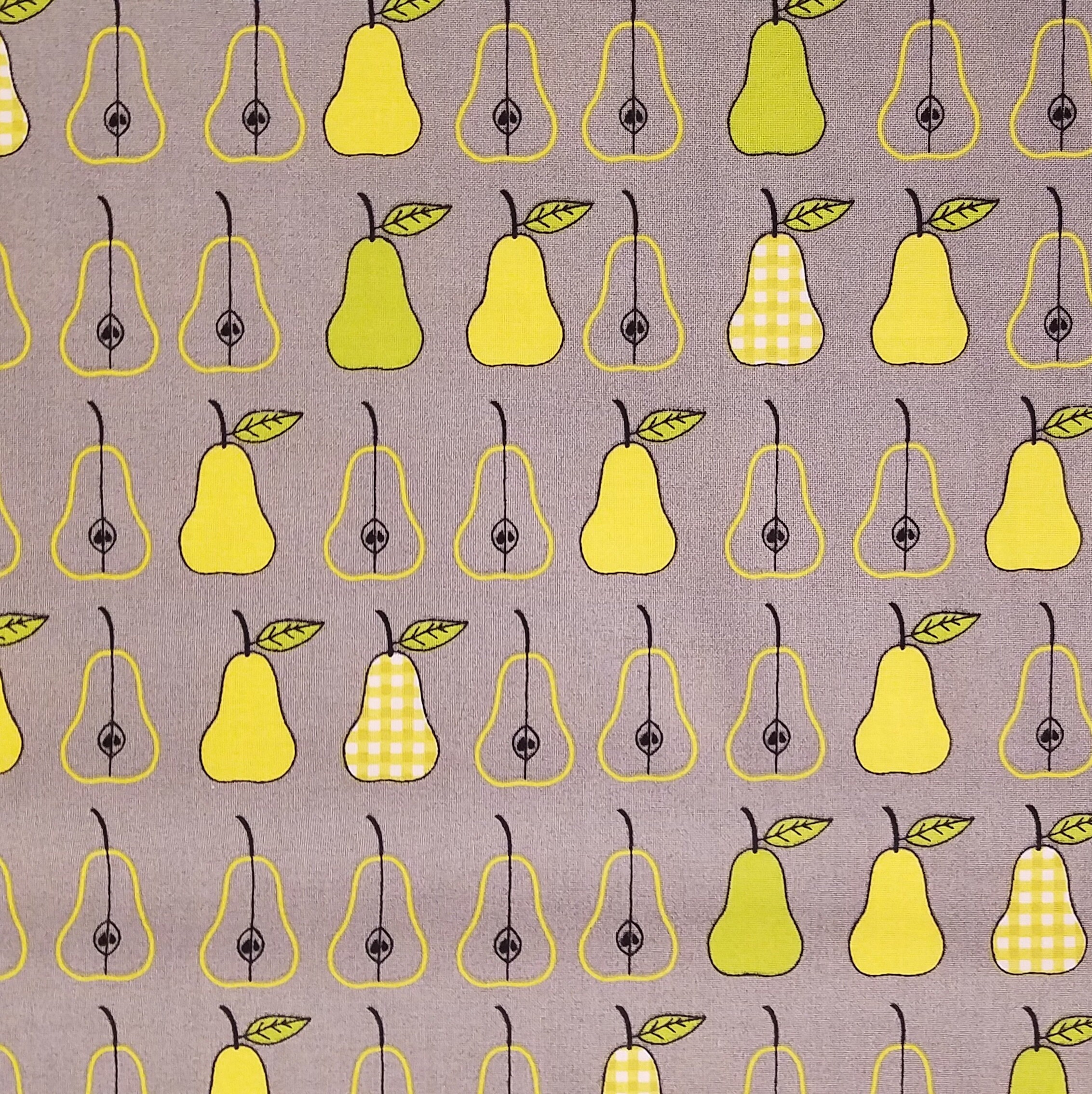 Pear Pattern Fabric, 100% Cotton, Novelty Fabric, by the Yard, Fall ...