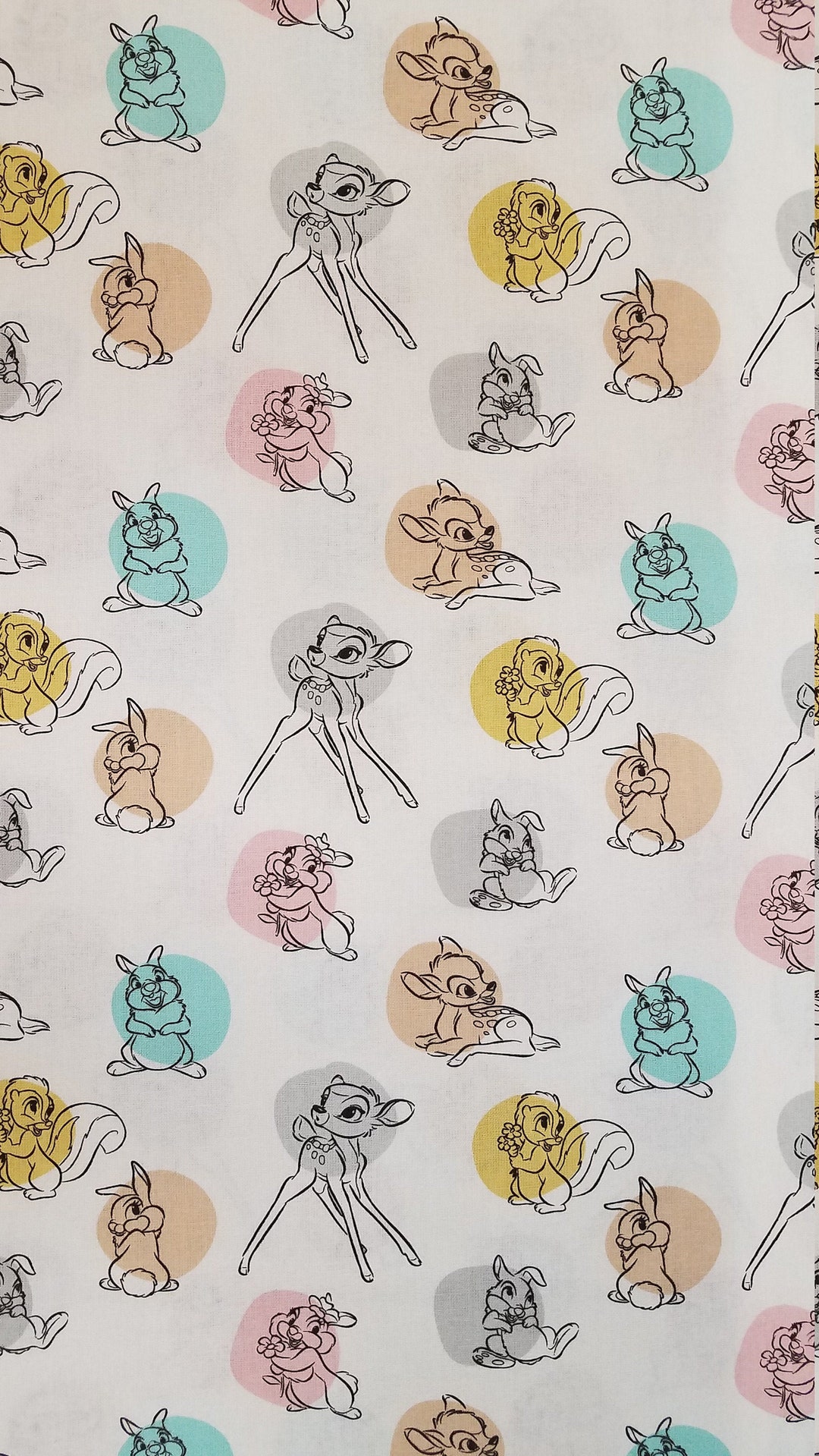 Disney - Bambi Dot, 100% Cotton, Novelty Fabric, By-the-yard and Fat ...