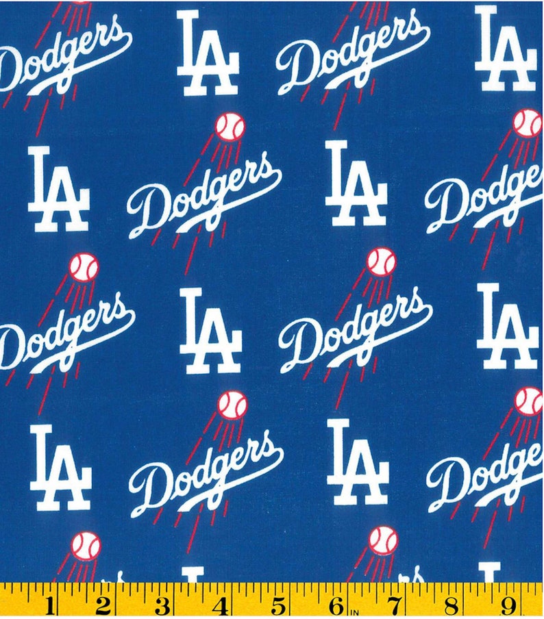 Los Angeles Dodgers Fabric 100% Cotton Novelty Fabric - Etsy