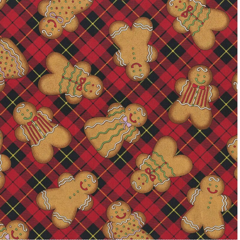 Gingerbread Fabric - Etsy