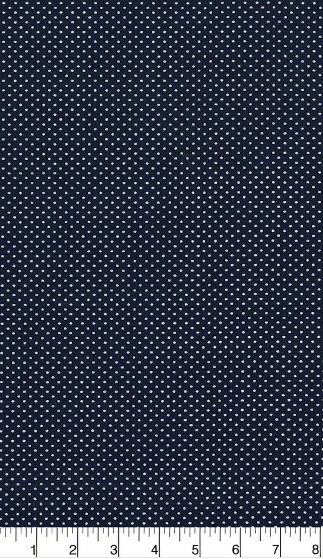 Navy With White Dots, Fabric, 100% Cotton, Quilter's Cotton, By-the ...