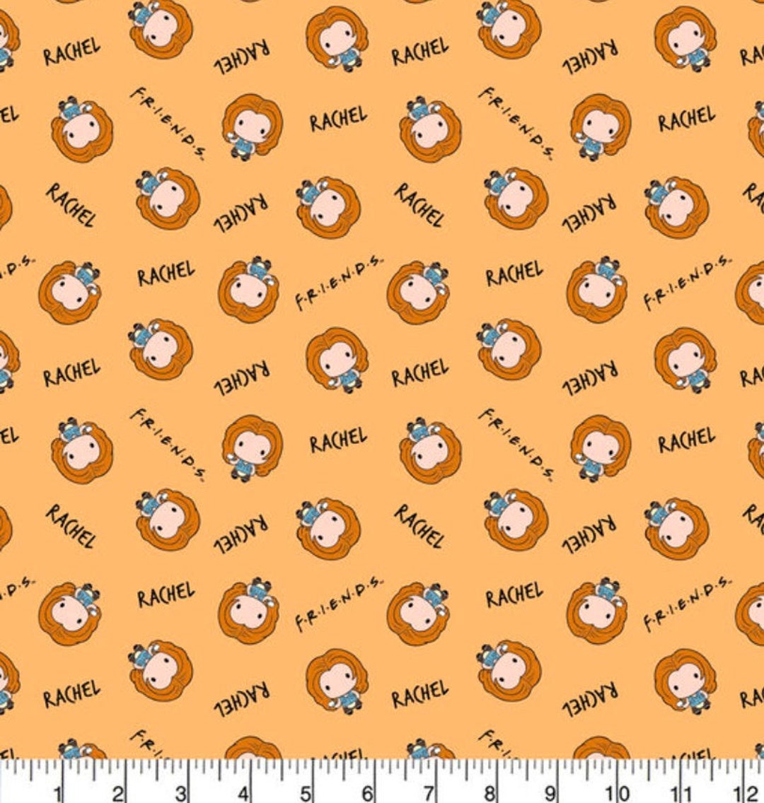 Friends Rachel Tossed, 100% Cotton, Novelty Fabric, By-the-yard ...