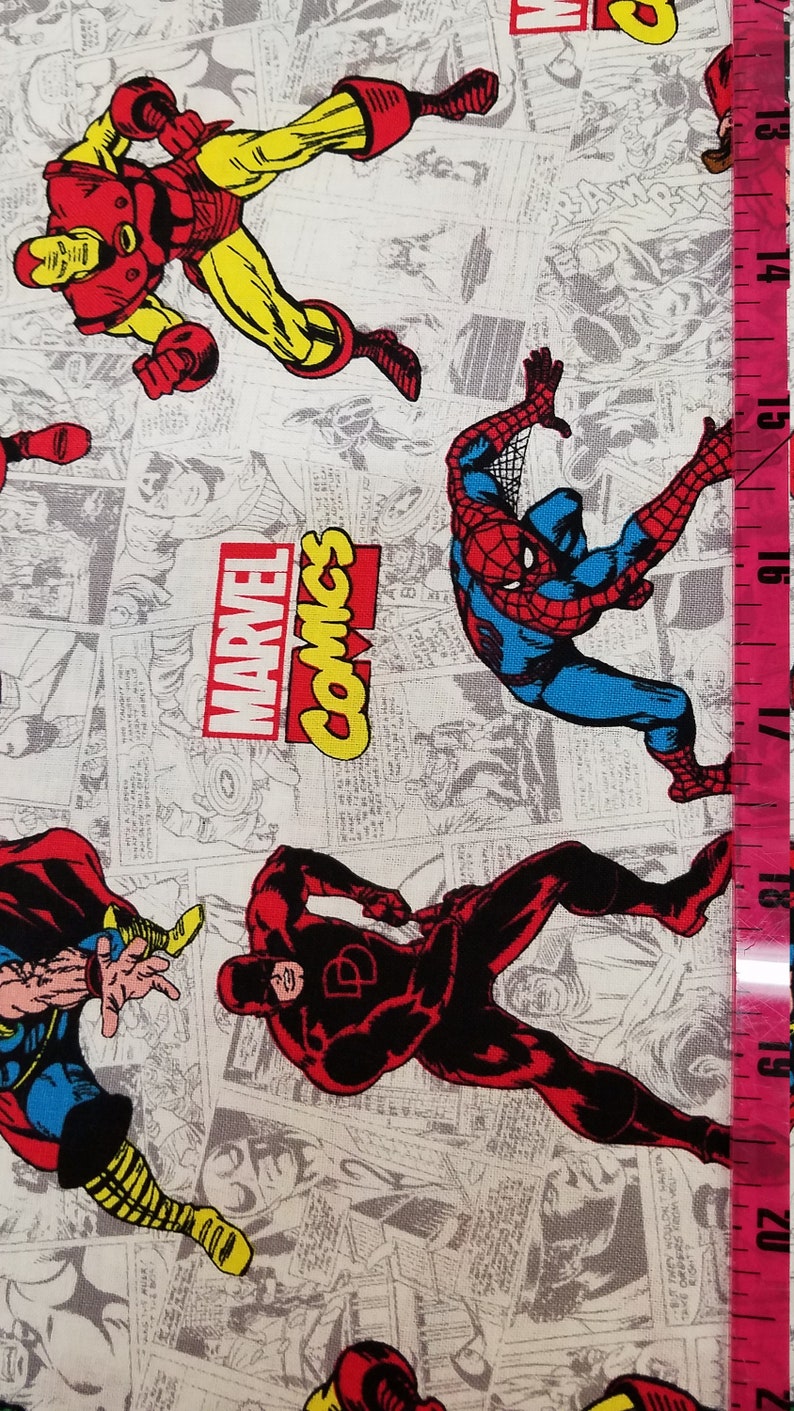 Marvel Comic, 100% Cotton, Novelty Fabric, By-the-yard, Character ...