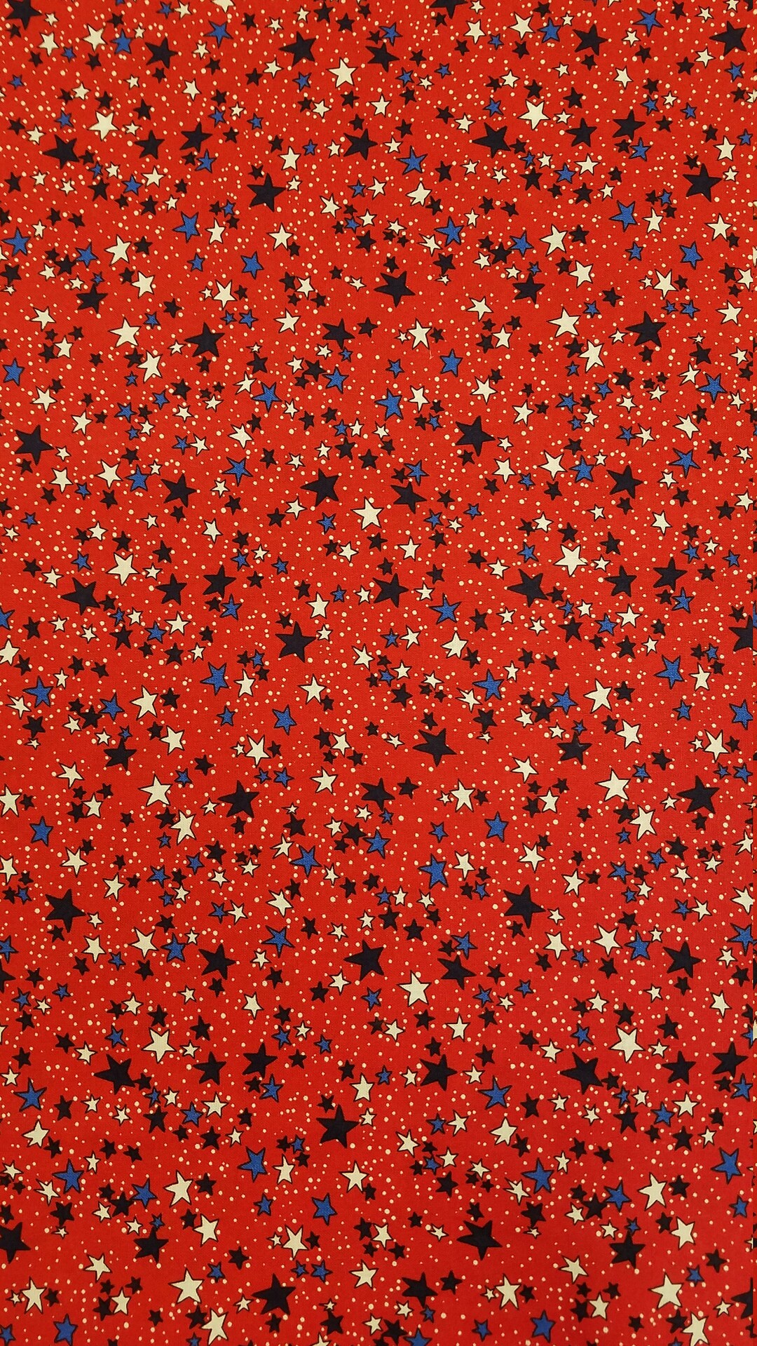 Patriotic Stars - Red, Fabric, 100% Cotton, Quilter's Cotton, By-the ...