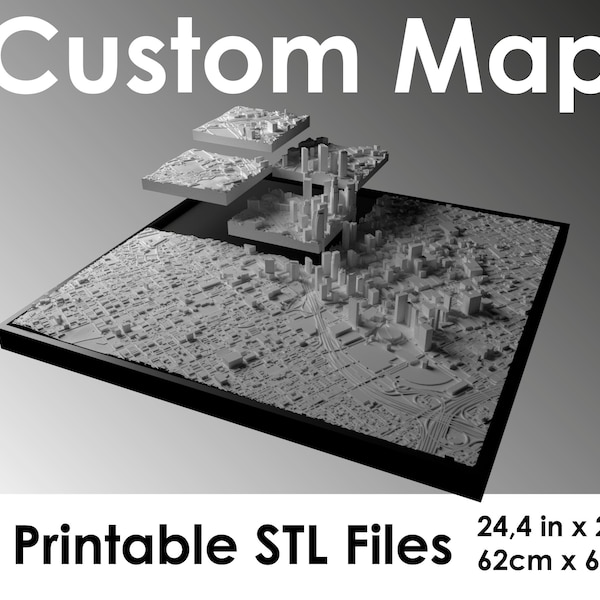 Custom 3d Map - Etsy