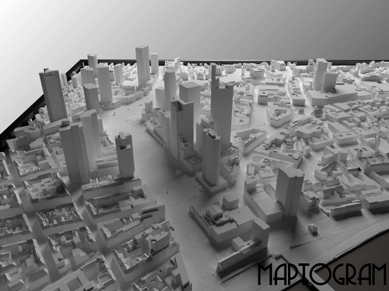 Frankfurt 3D City Map STL File – High-resolution 3D Printable City ...