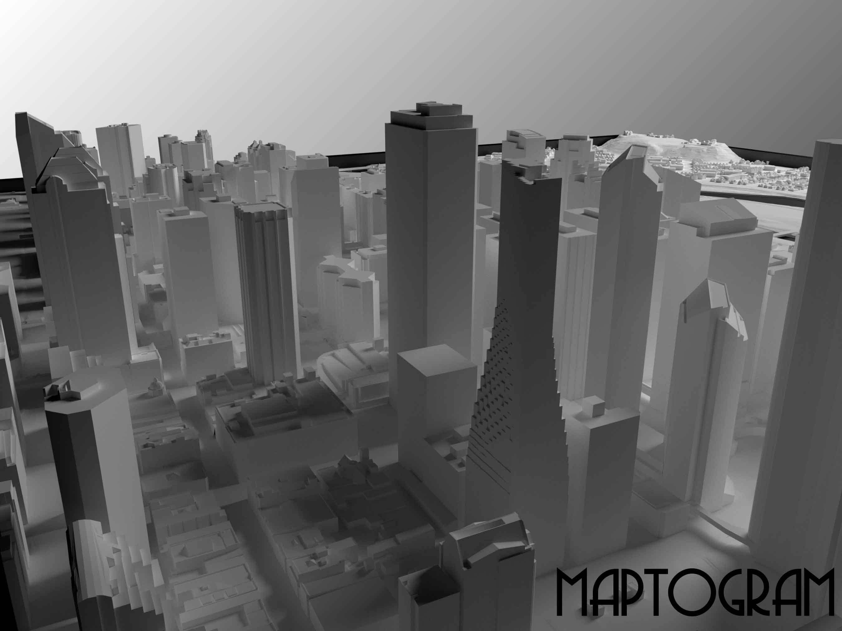 Calgary 3D Print File | Digital Files | 3D Printable City Model | STL ...
