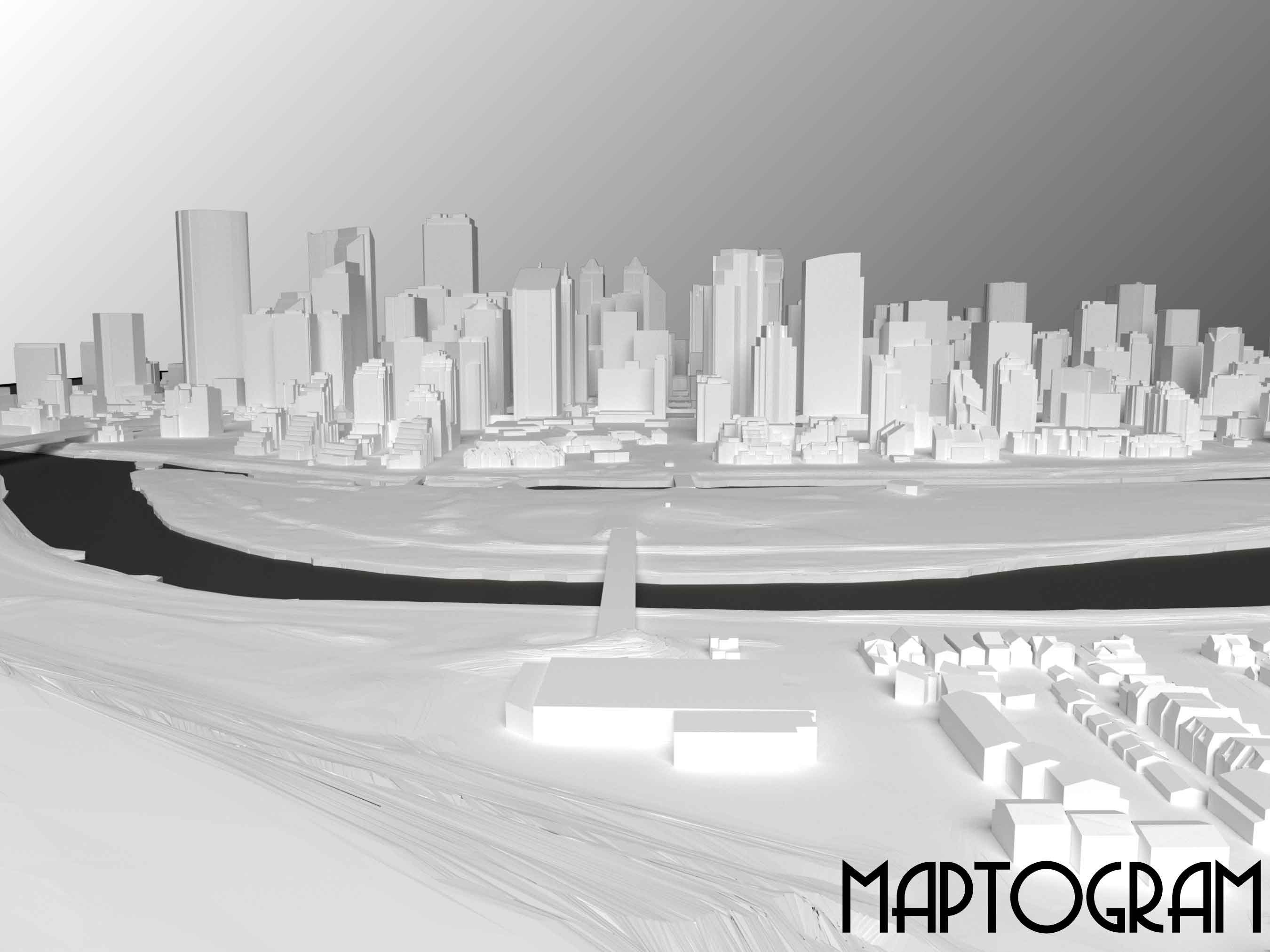 Calgary 3D Print File Digital Files 3D Printable City Model STL Print ...