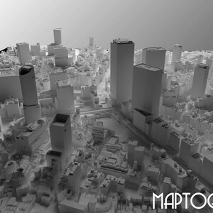 3D Tokyo Shibuya, World Map, 3d Print Stl File, Tokyo Shibuya Skyline ...