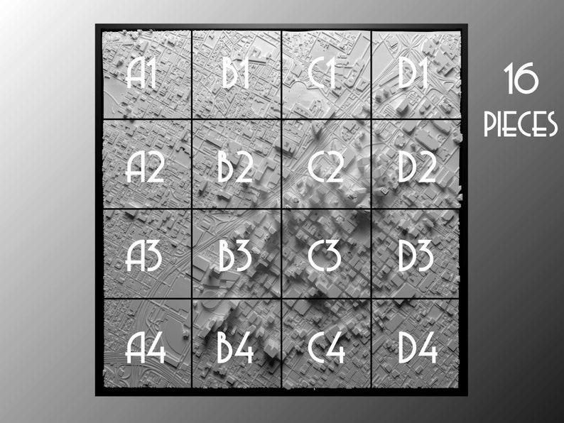 3D Los Angeles, World Map, 3D California, 3d Print Stl File, Los ...