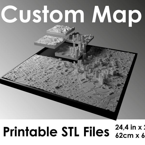 Custom 3d Map - Etsy