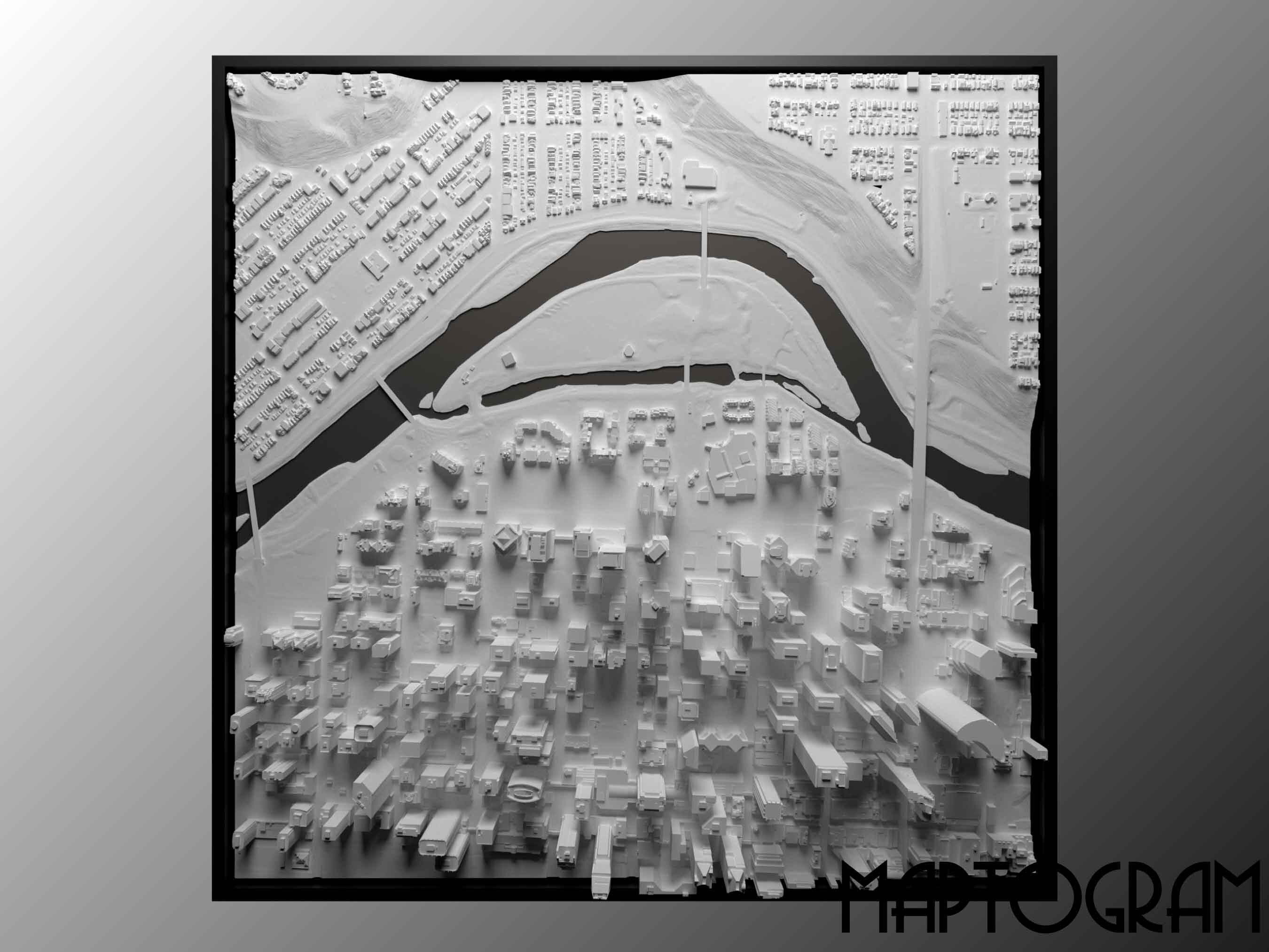 Calgary 3D Print File | Digital Files | 3D Printable City Model | STL ...