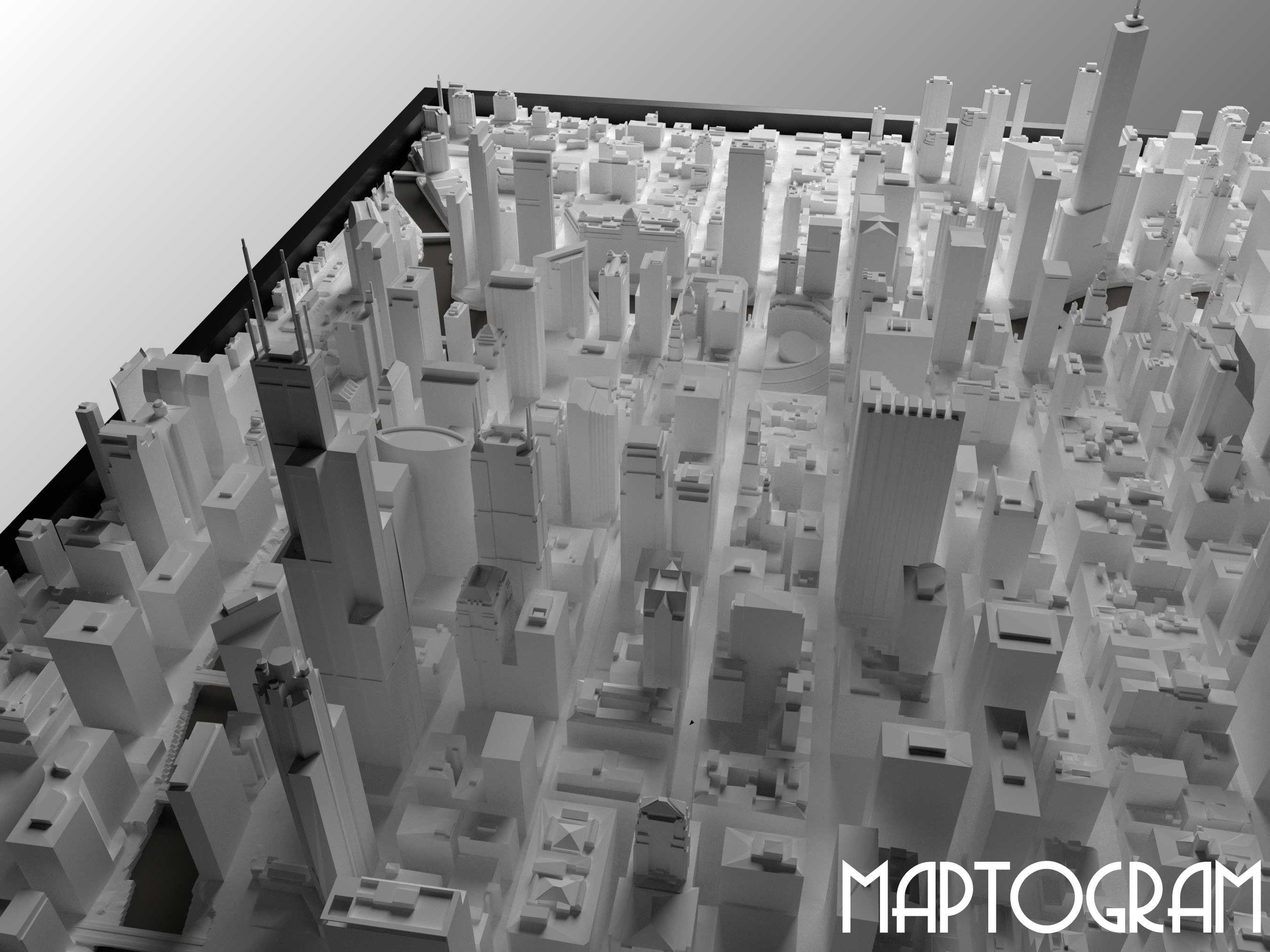 3D Chicago, World Map, 3D USA, 3d Print Stl File, Chicago Skyline ...